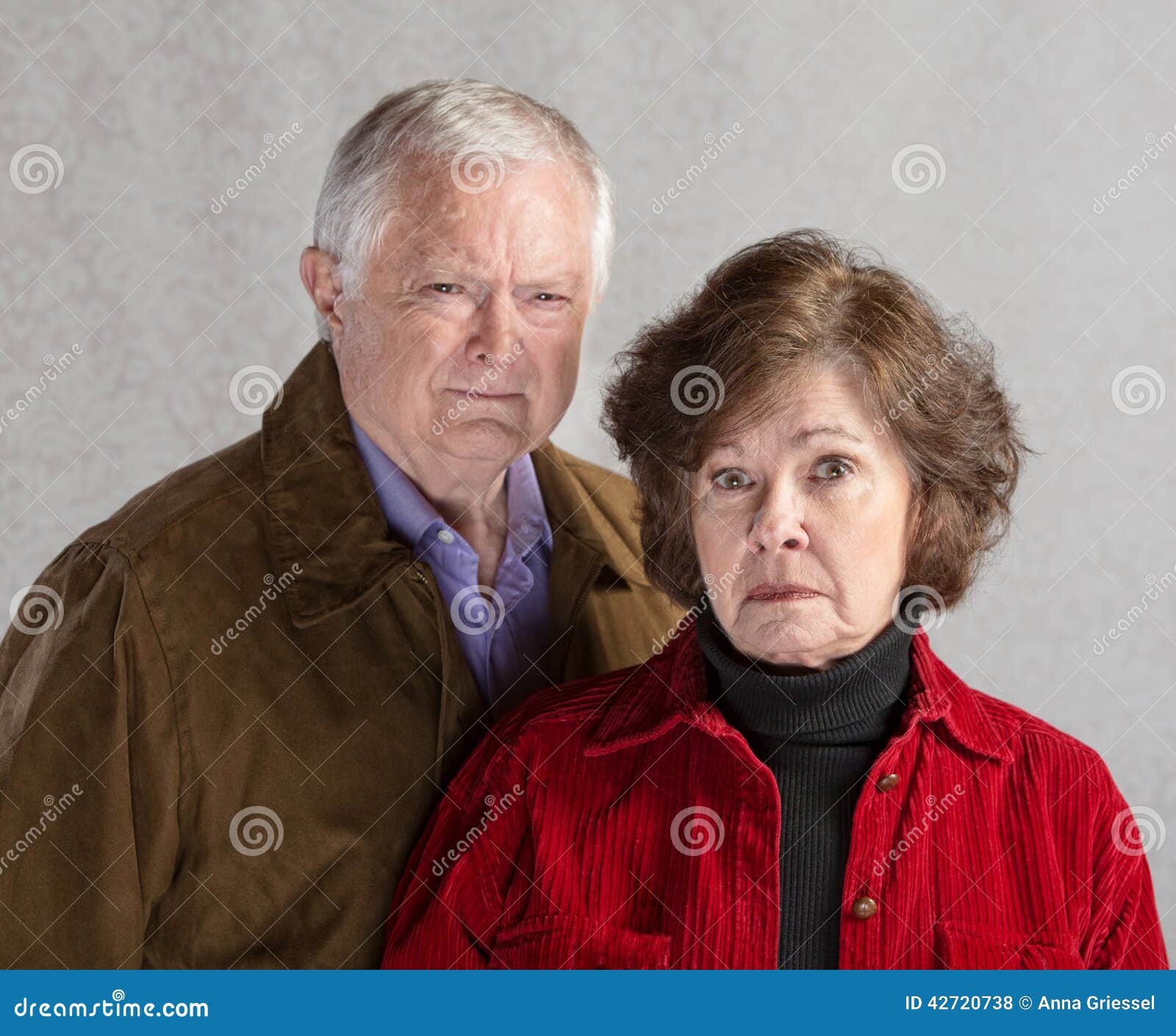 Grumpy Couple stock photo. Image of citizen, pretty, concerned - 42720738