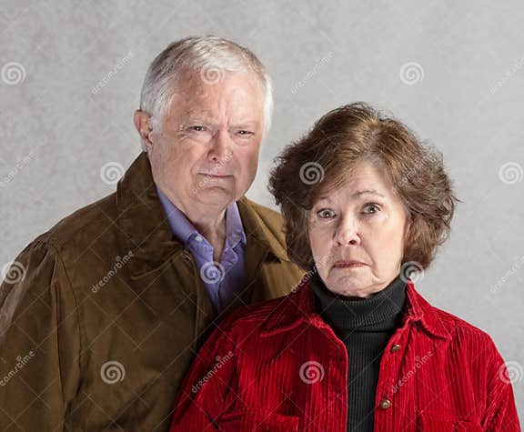 Grumpy Couple stock photo. Image of citizen, pretty, concerned - 42720738