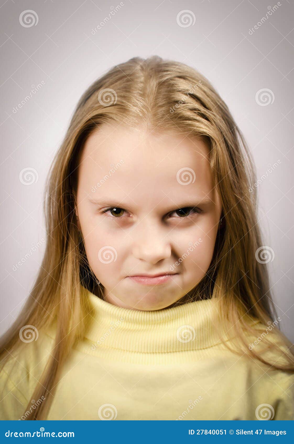 Grumpy girl stock image. Image of cute, hair, standing - 27840051