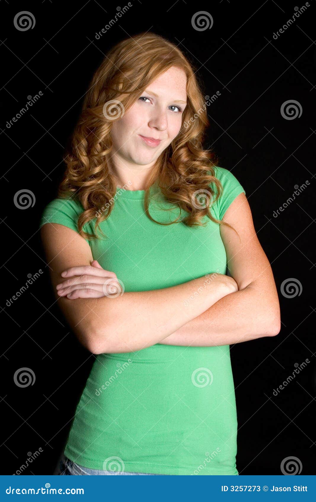 Grumpy Girl stock image. Image of black, portrait, crossed - 3257273