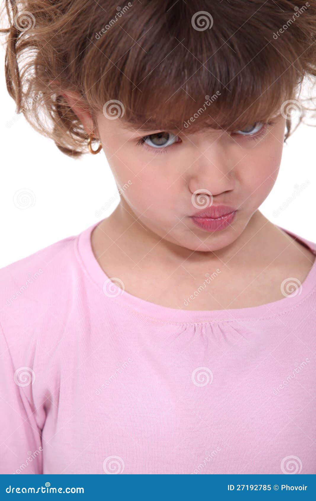 Grumpy Little Boy With Sad Bottom Lip Royalty-Free Stock Photo ...