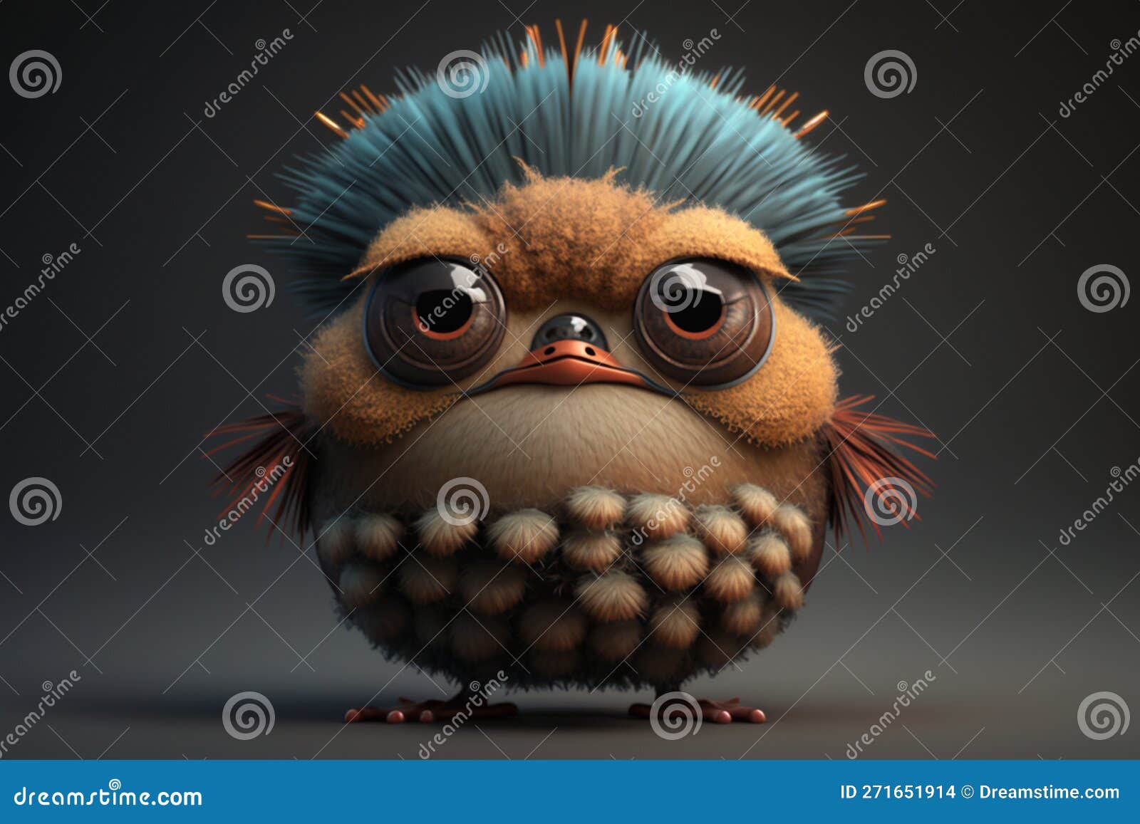 Grumpy Little Monster, Cartoon Style, Anime Style, AI Generated Stock ...