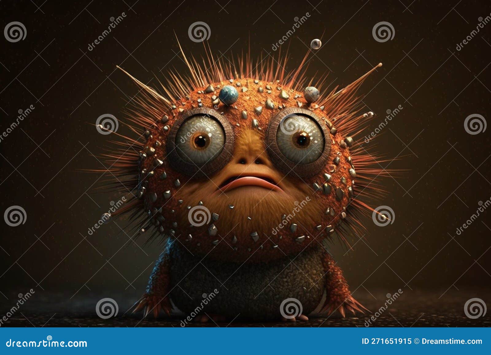 Grumpy Little Monster, Cartoon Style, Anime Style, AI Generated Stock ...