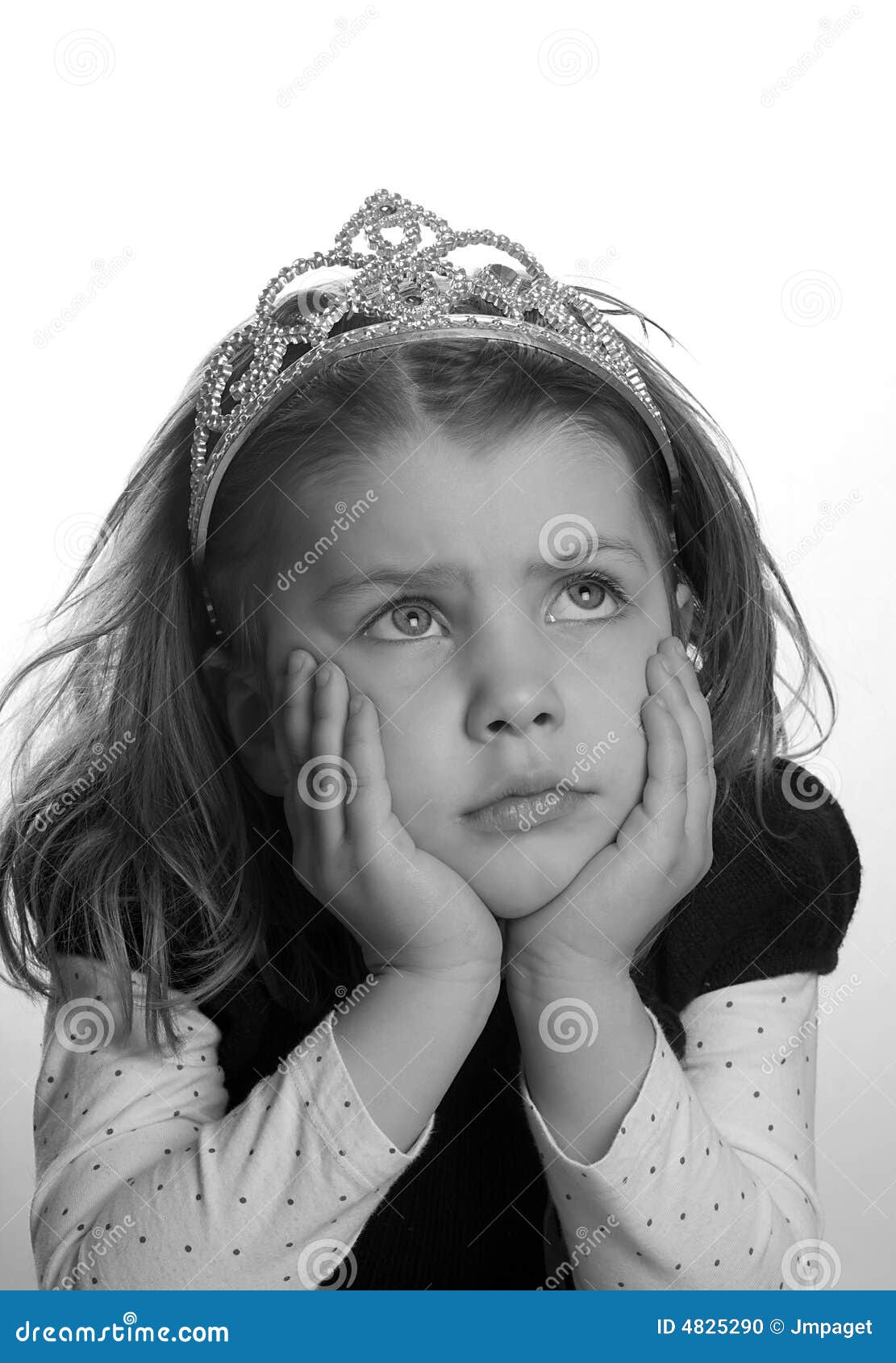 Grumpy Little Princess stock photo. Image of cute, girl - 4825290