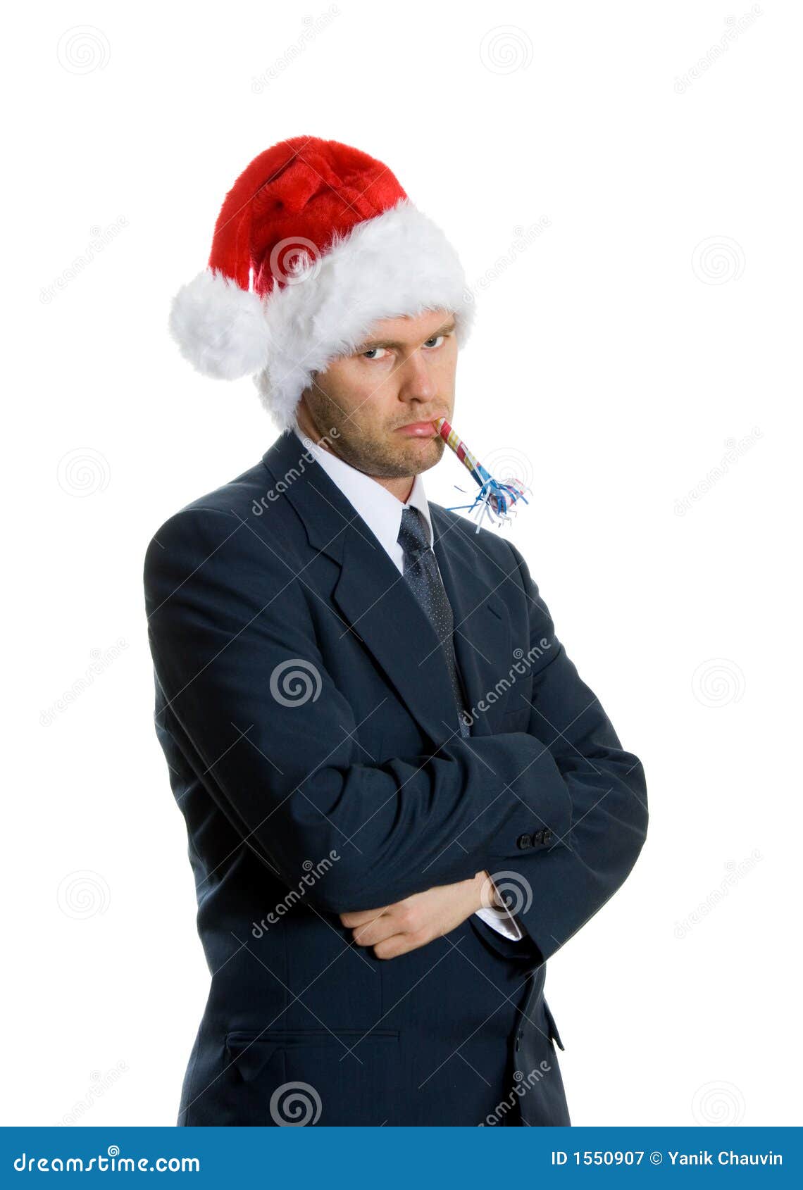 Grumpy man stock image. Image of unhappy, santa, blue - 1550907