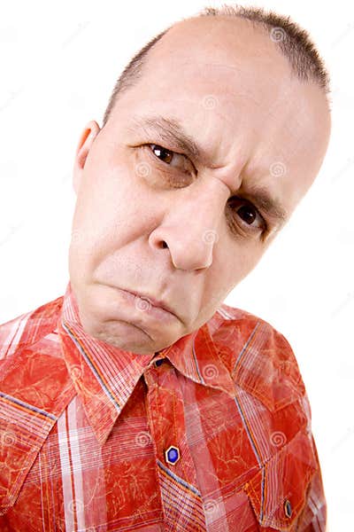 Grumpy man stock photo. Image of madness, ugly, middle - 8030728