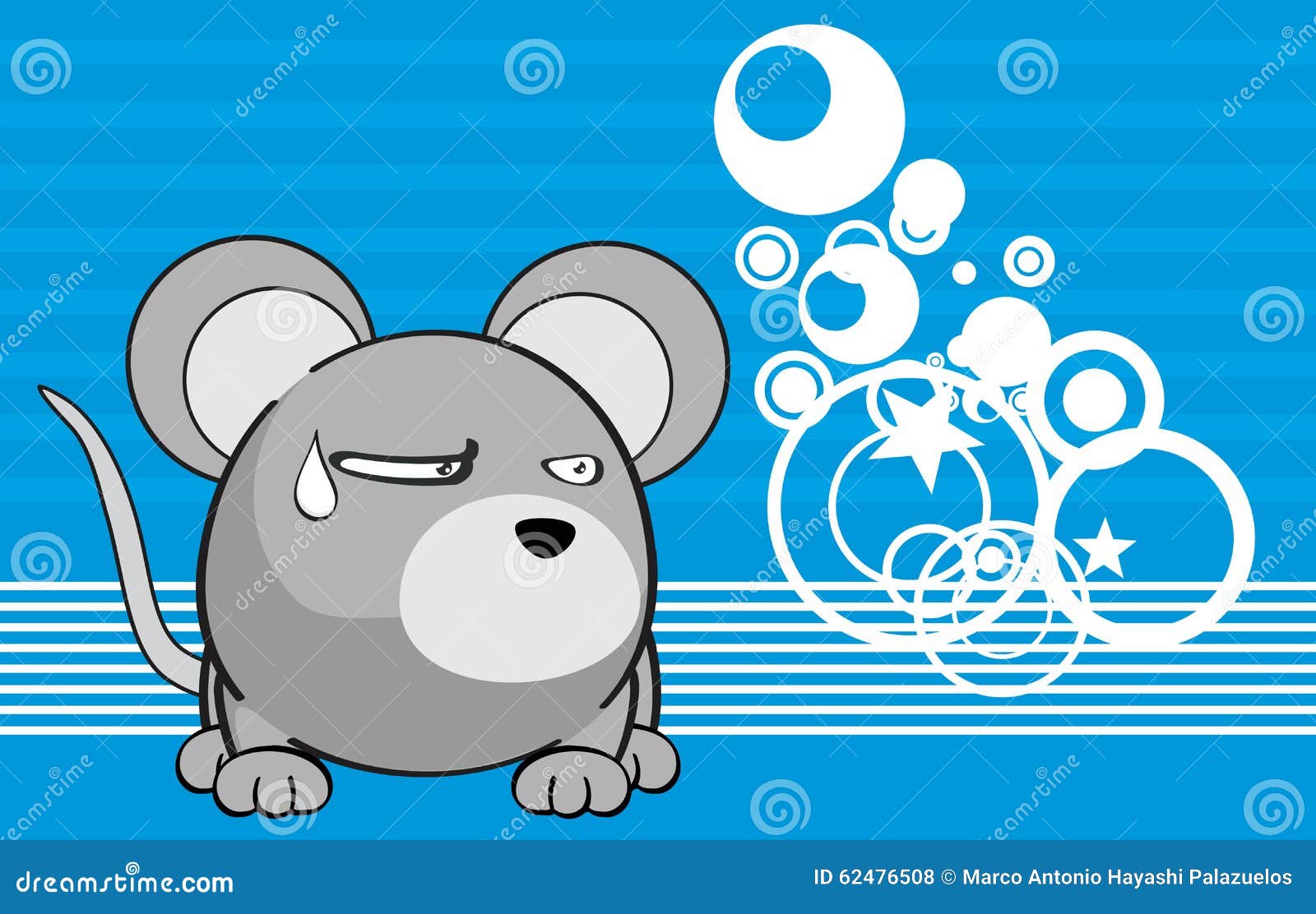 Grumpy Mouse Cartoon Expression Background Stock Vector - Illustration ...