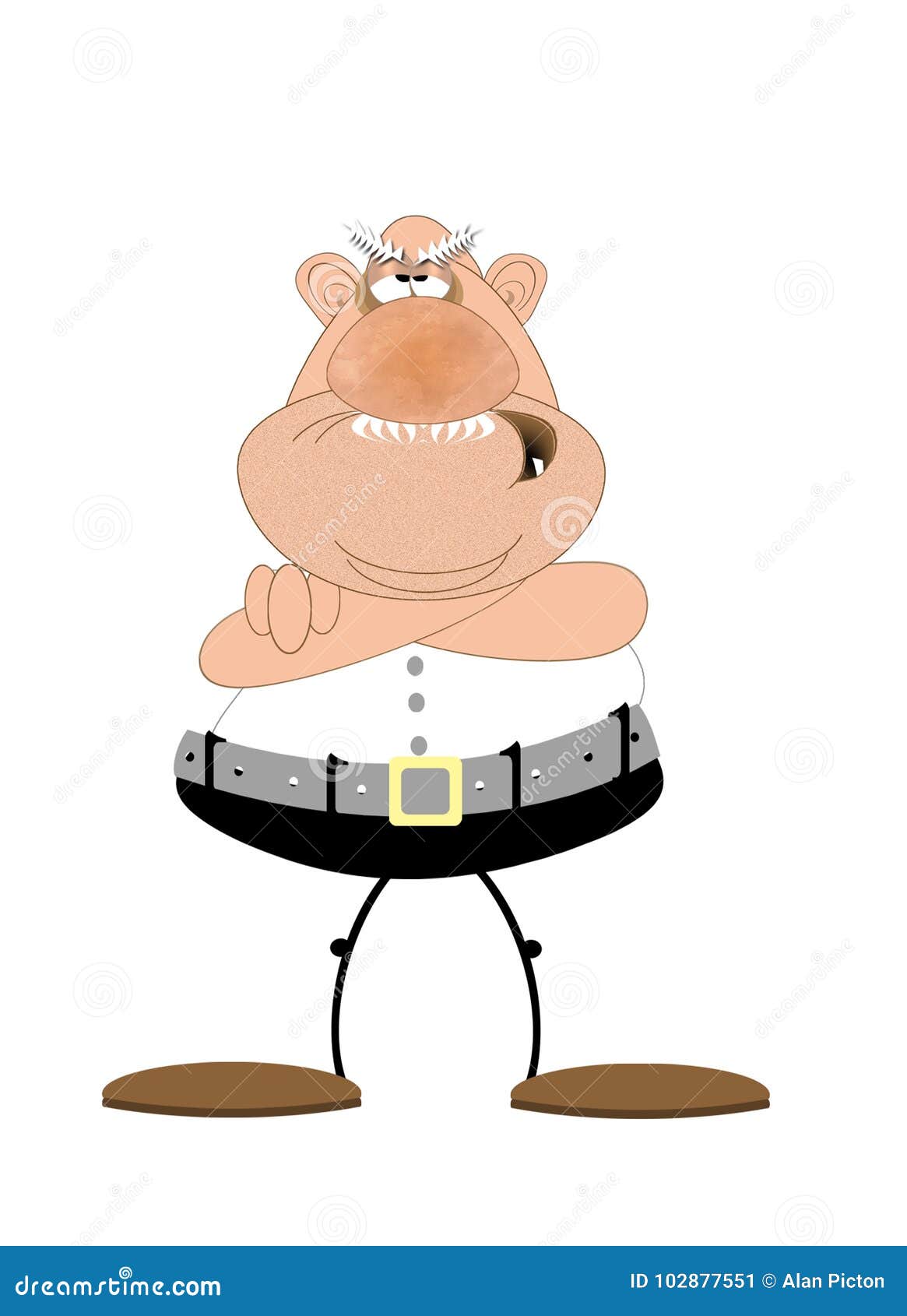 Grumpy old man stock illustration. Illustration of drawing - 102877551