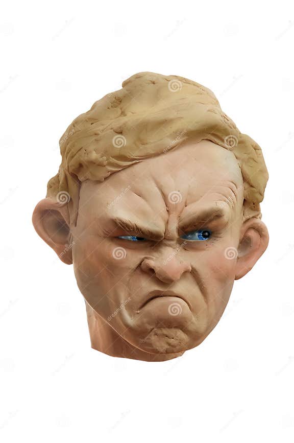 Grumpy person looking left stock photo. Image of tempered - 9651756