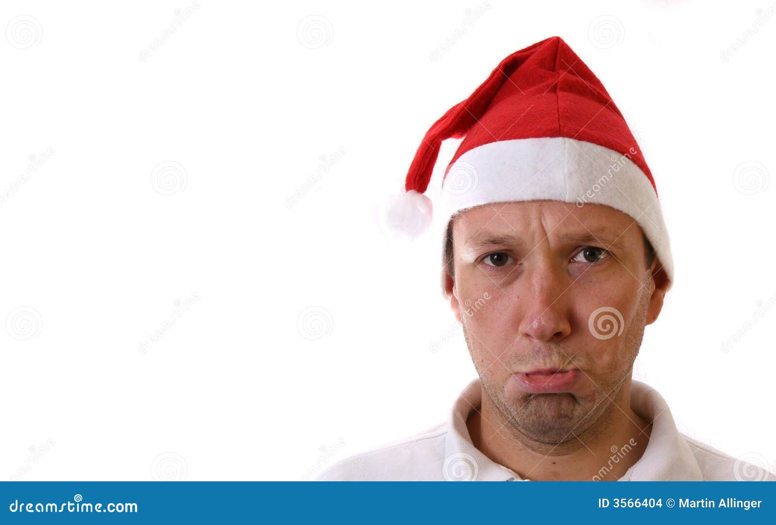 Grumpy Santa stock photo. Image of holiday, person, surprise - 3566404