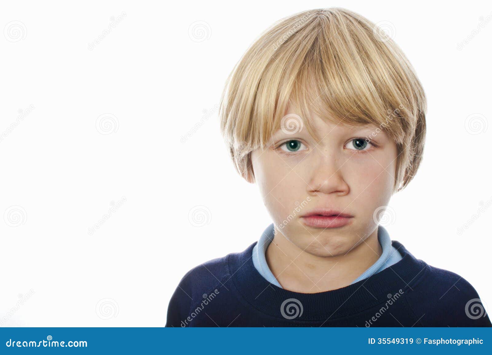 Grumpy school boy stock image. Image of person, guessing - 35549319