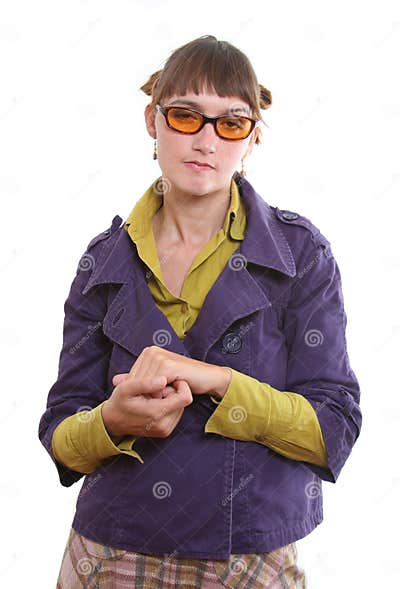 Grumpy woman stock image. Image of devious, portrait - 12001825
