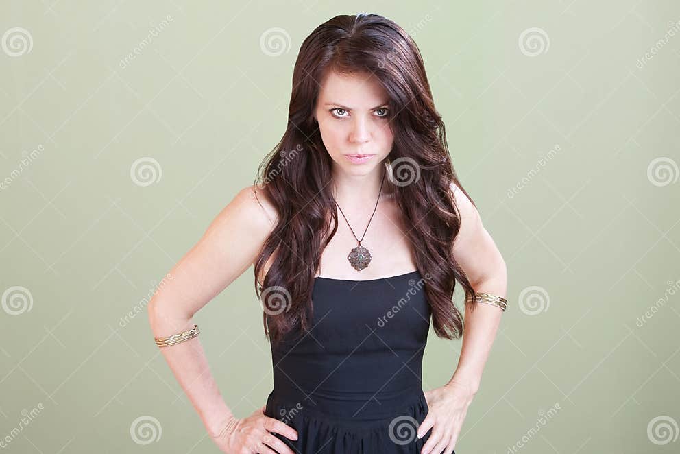 Grumpy Woman stock photo. Image of stressed, caucasian - 21418518