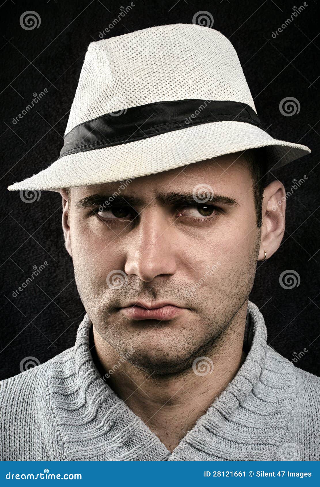 Grumpy young man stock image. Image of portrait, inconvenience - 28121661