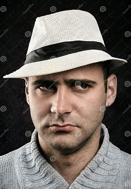 Grumpy young man stock image. Image of portrait, inconvenience - 28121661