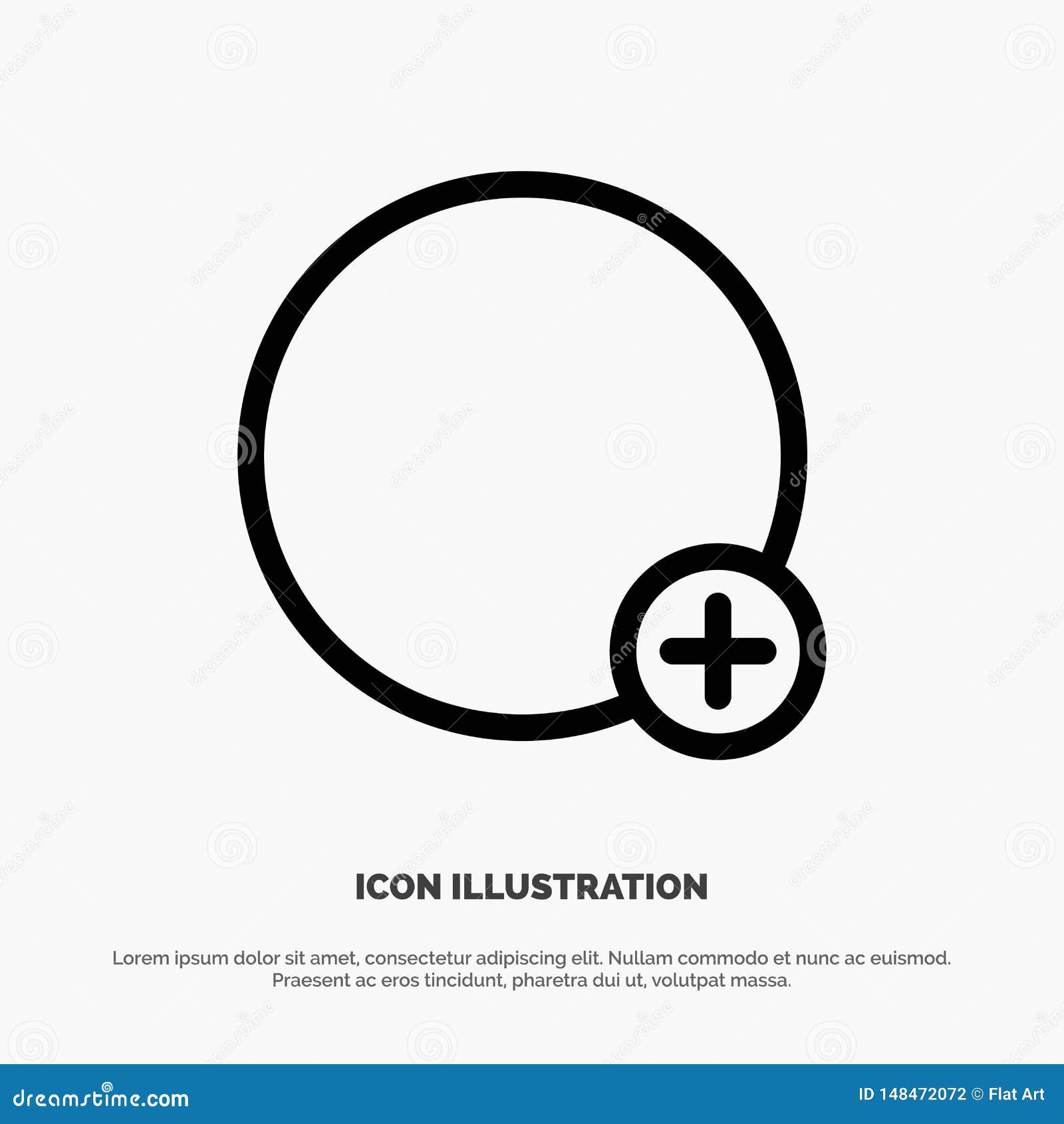 Grundlegend, Plus, Zeichen, Ui-Linie Ikonen-Vektor Vektor Abbildung ...