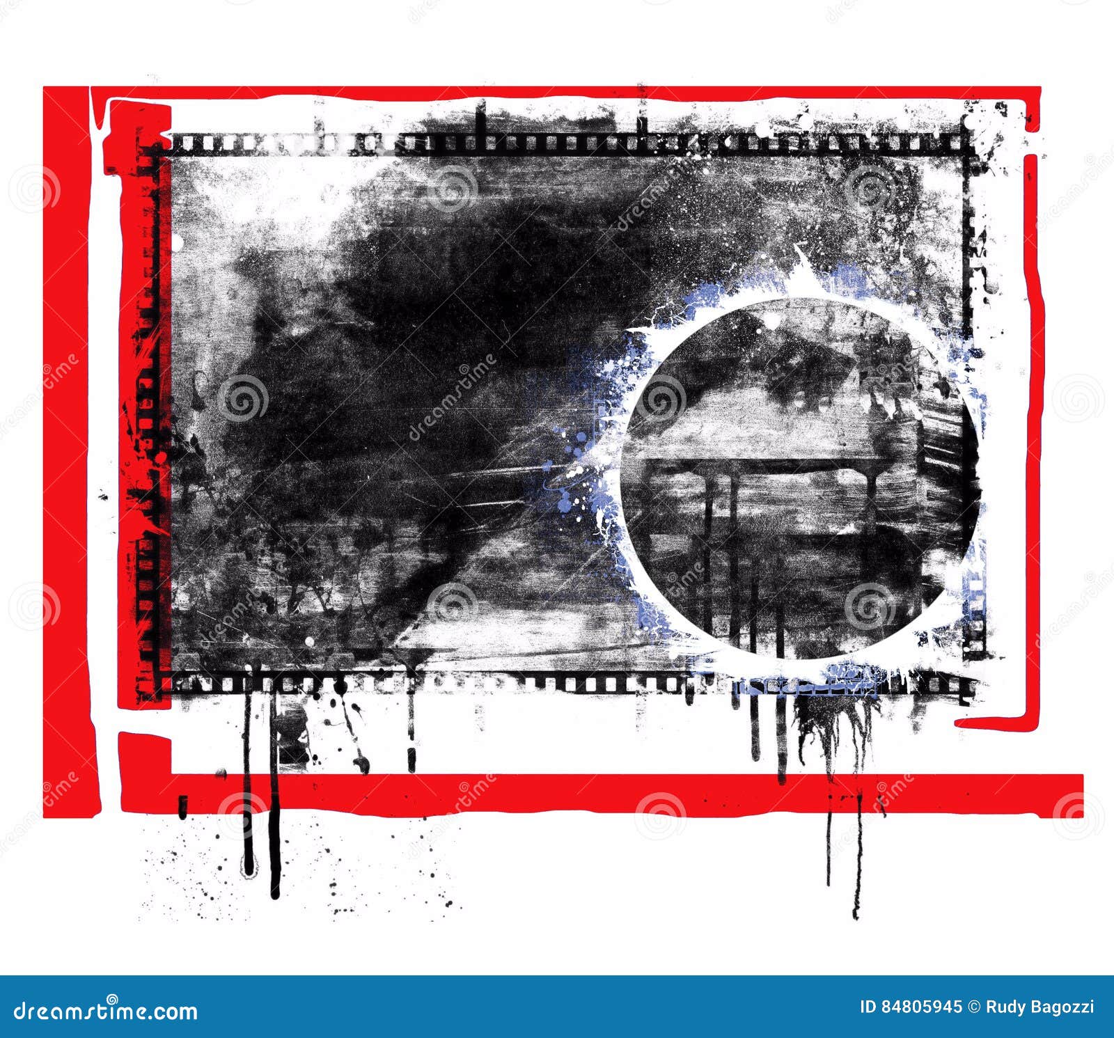 Grunge Abstract Background with Dripping Stock Illustration ...