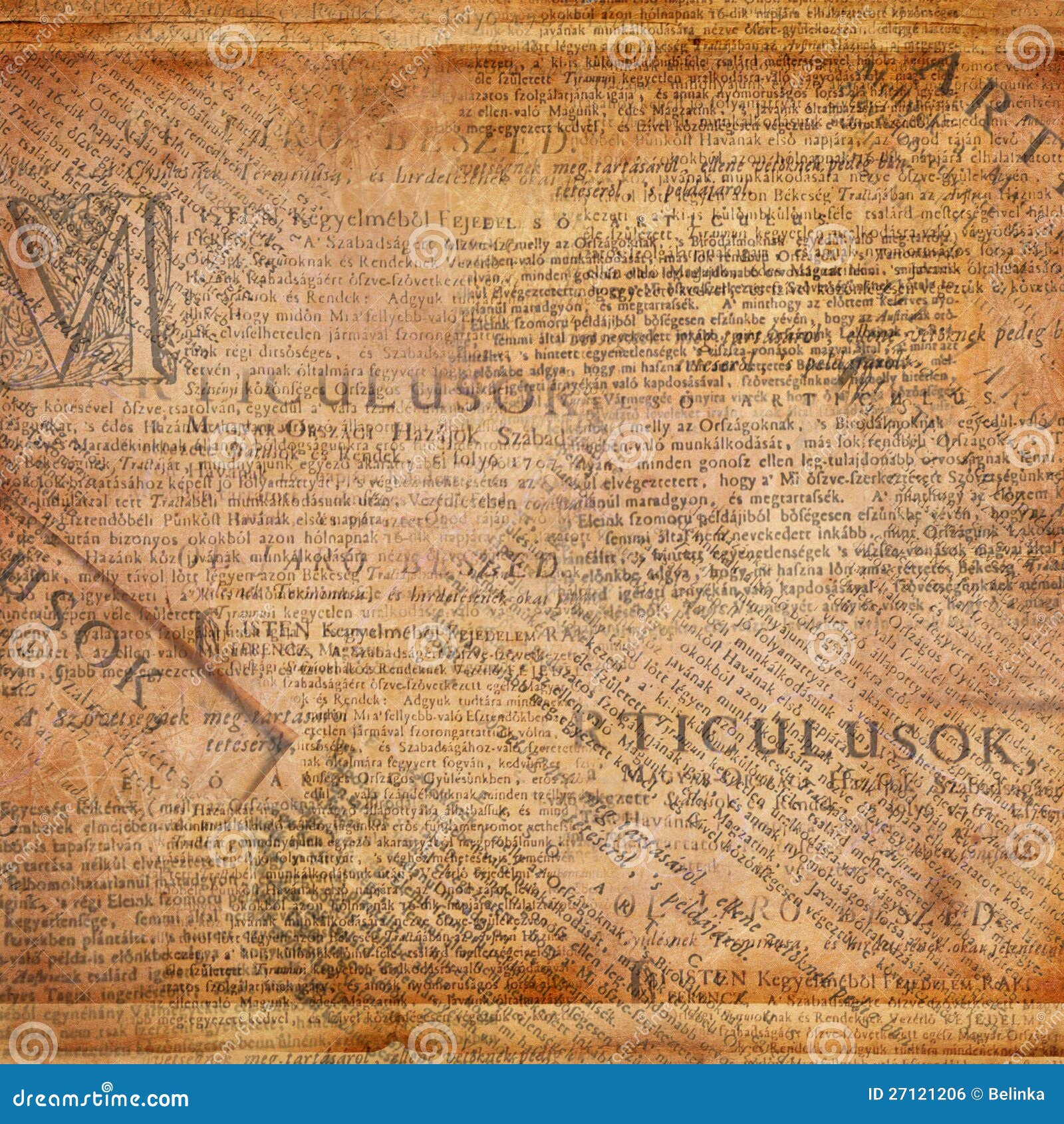 Grunge Abstract Background with Old Newspaper Stock Photo - Image of ...