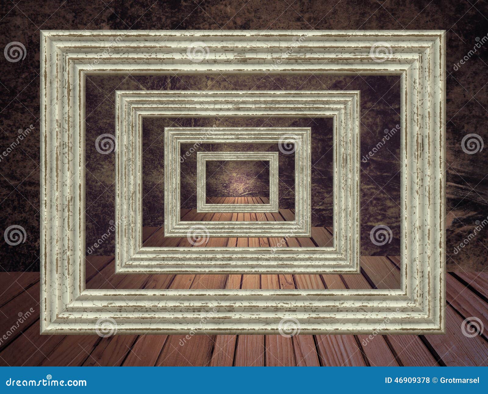 Grunge Abstract Background with Picture Frame Prospective. Stock ...