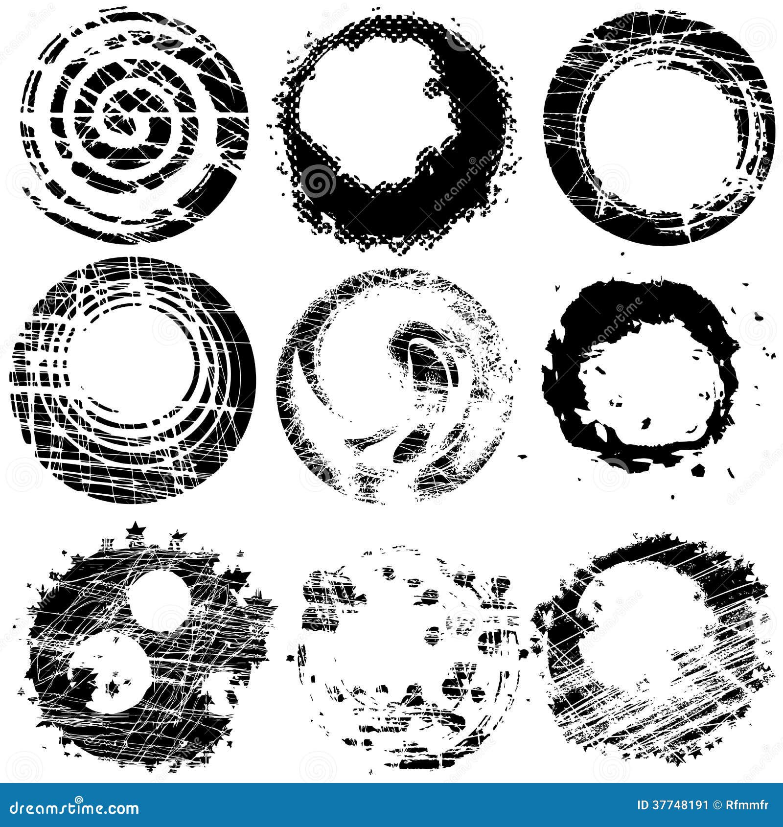Grunge Abstract Design Elements. Stock Vector - Illustration of dirty ...