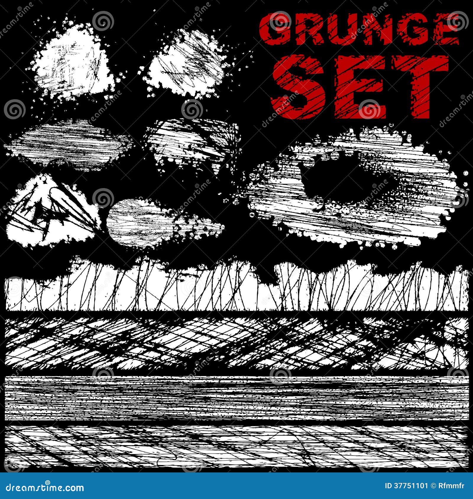 Grunge Abstract Design Elements. Stock Vector - Illustration of blank ...