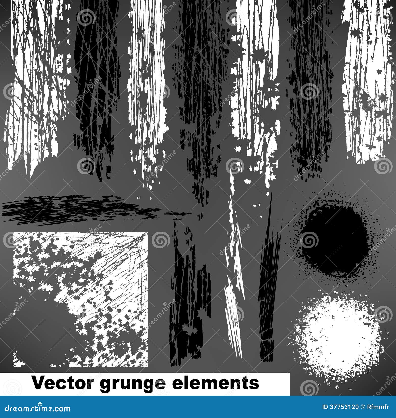 Grunge Abstract Design Elements. Stock Vector - Illustration of ...