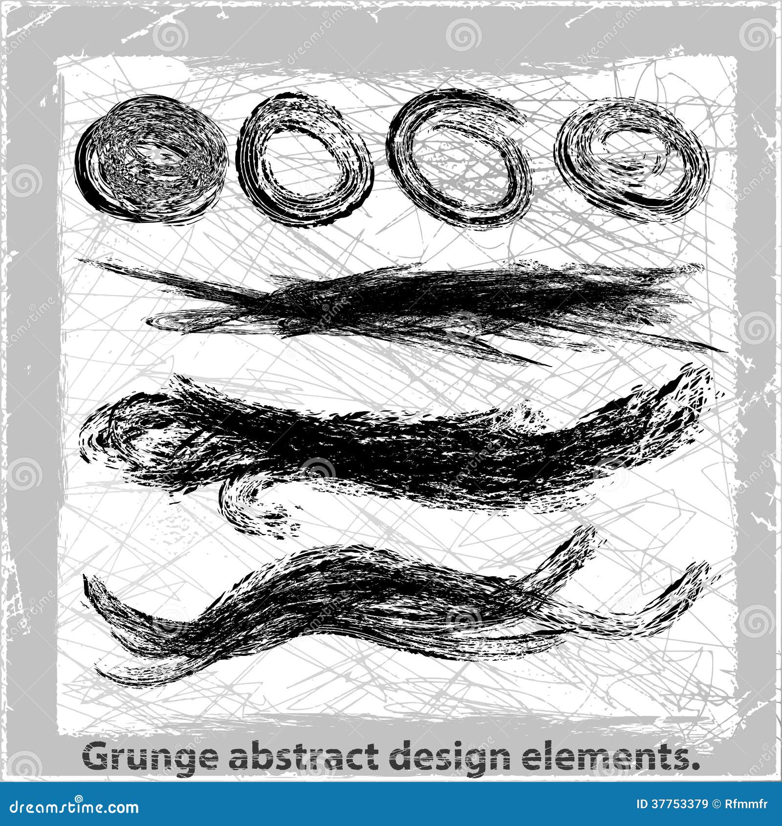 Grunge Abstract Design Elements. Stock Vector - Illustration of ...