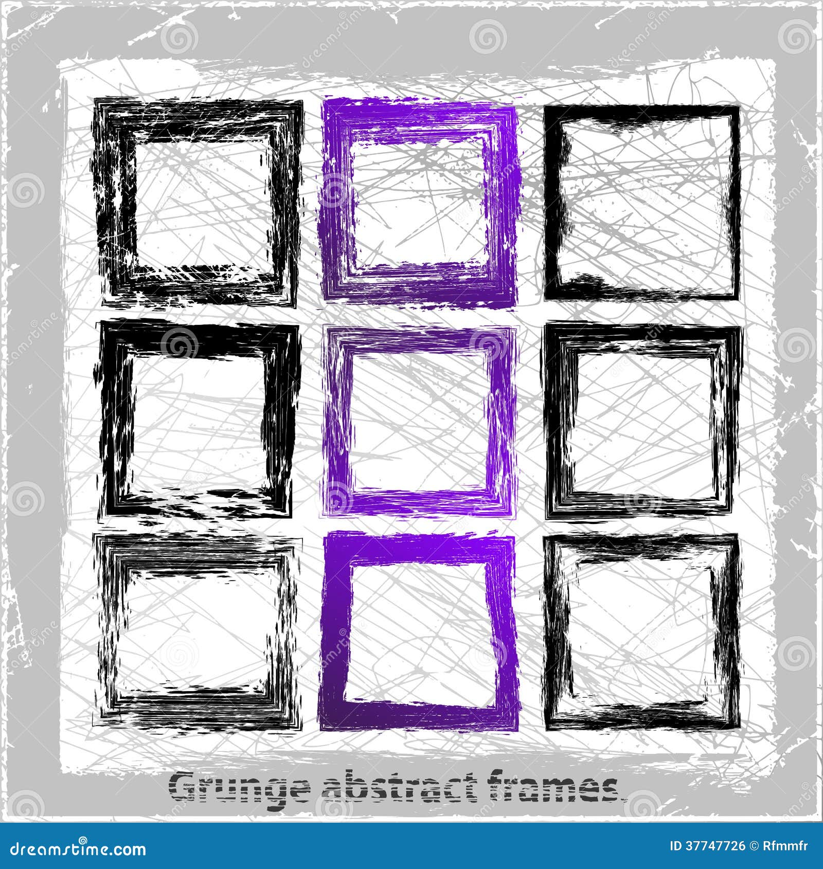 Grunge abstract frames. stock vector. Illustration of graffiti - 37747726