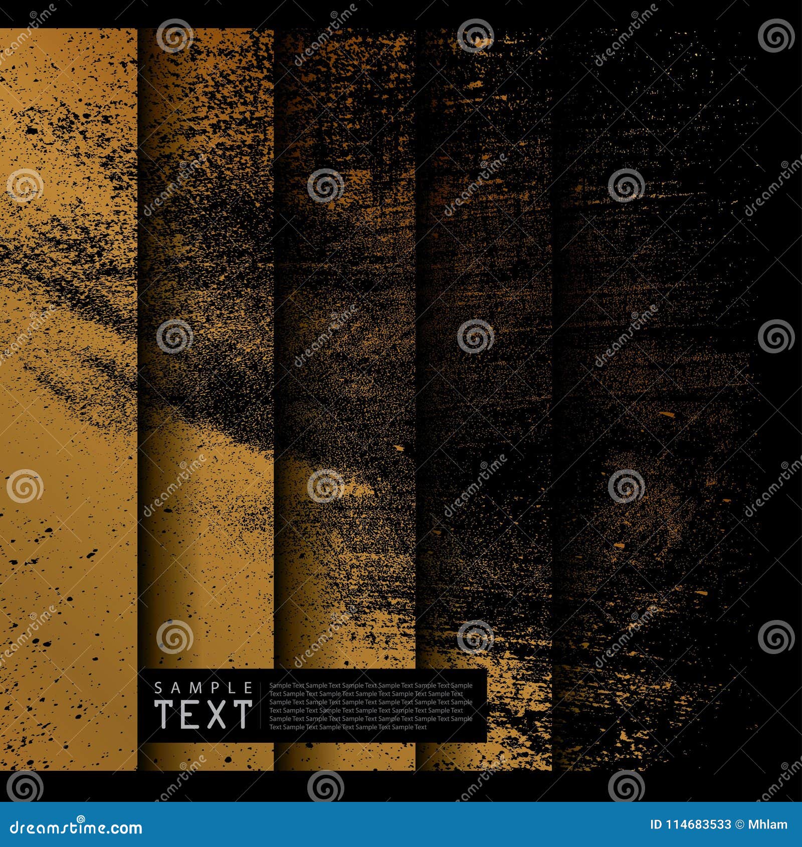 Grunge Abstract Gold Background Stock Vector - Illustration of layers ...