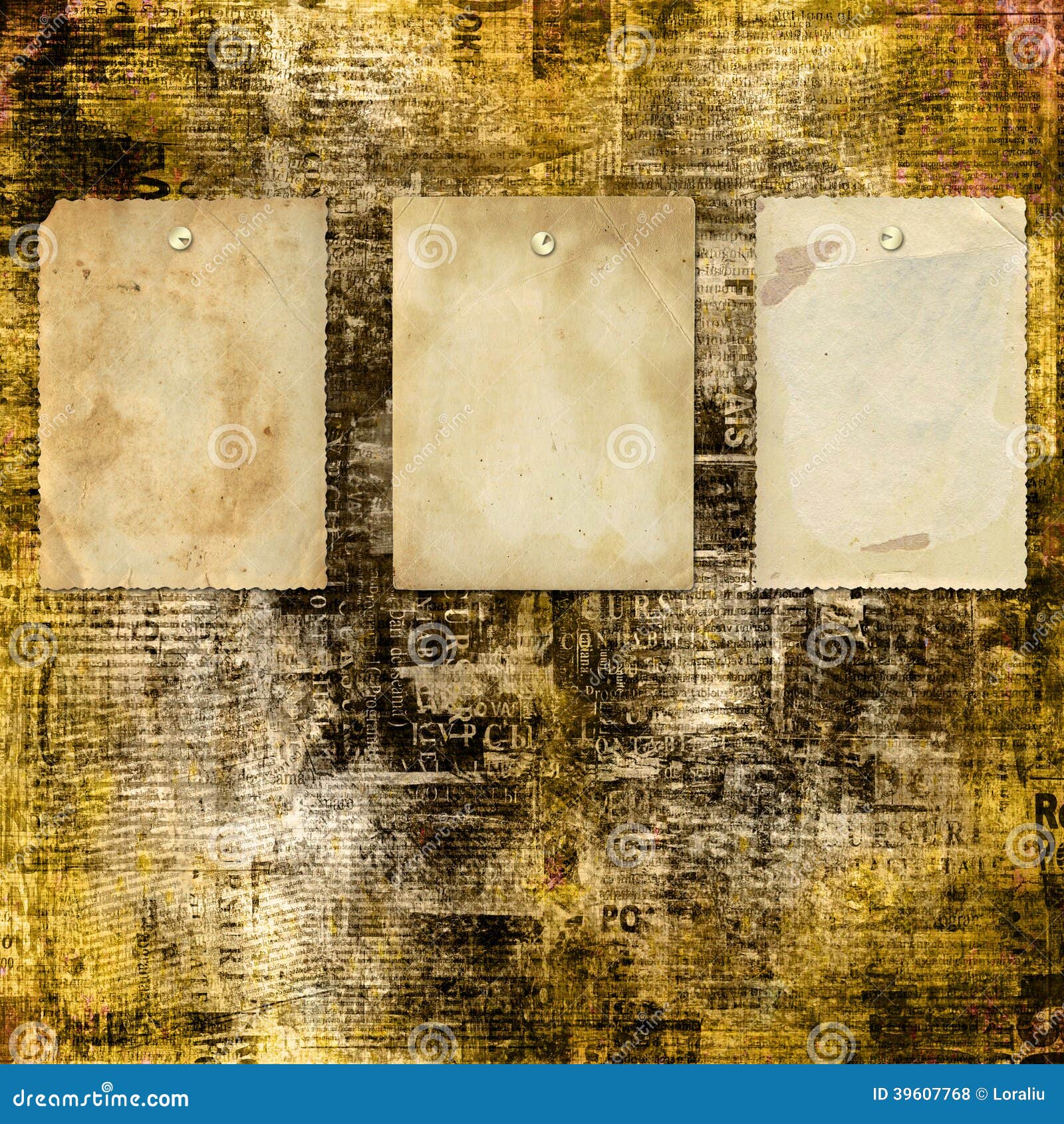 Grunge Abstract Newspaper Background Stock Illustration - Illustration ...