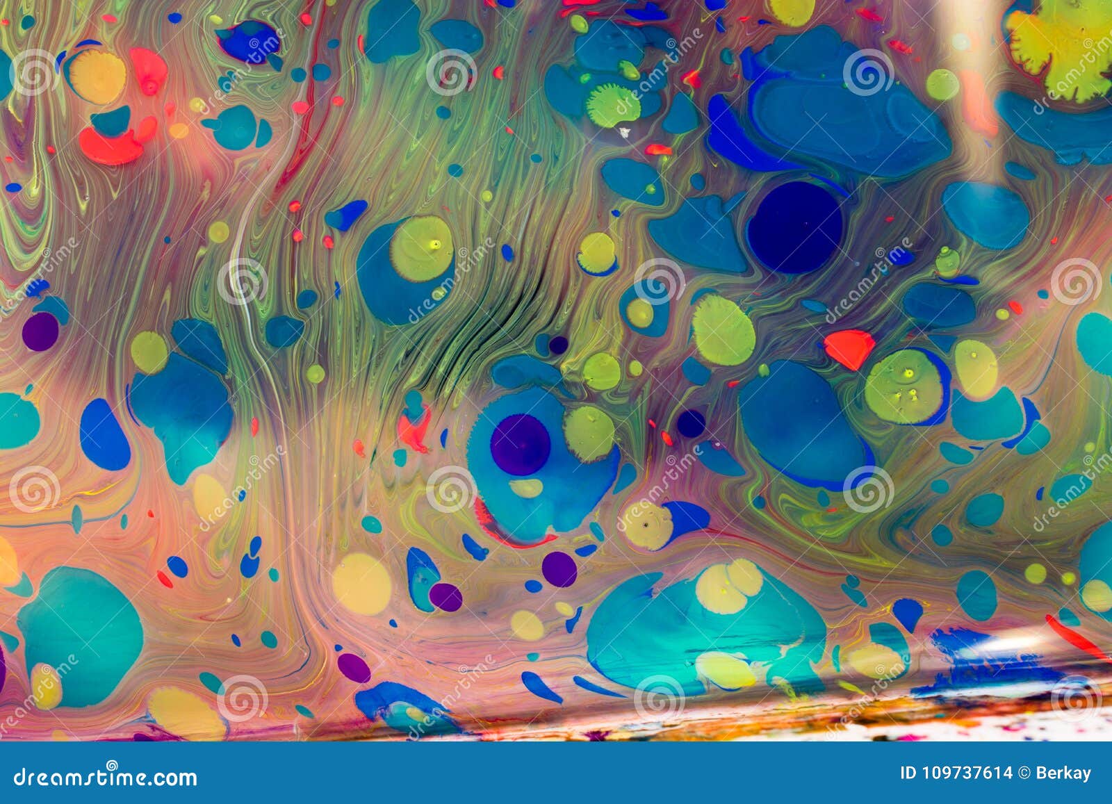 Abstract Paint Patterns on Colorful Background Stock Illustration ...