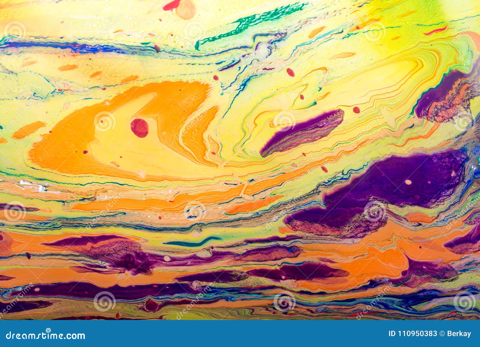 Abstract Paint Patterns on Colorful Background Stock Image - Image of ...