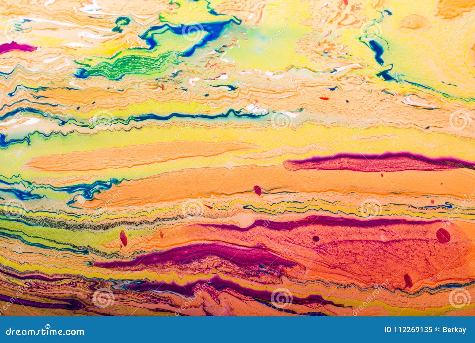 Abstract Paint Patterns on Colorful Background Stock Image - Image of ...