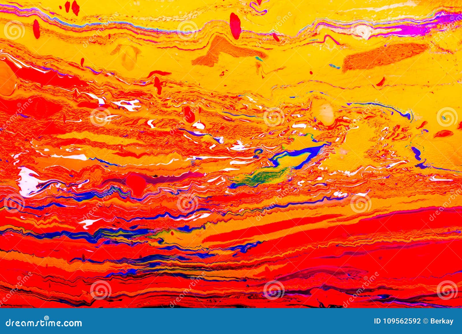 Abstract Paint Patterns on Colorful Background Stock Illustration ...