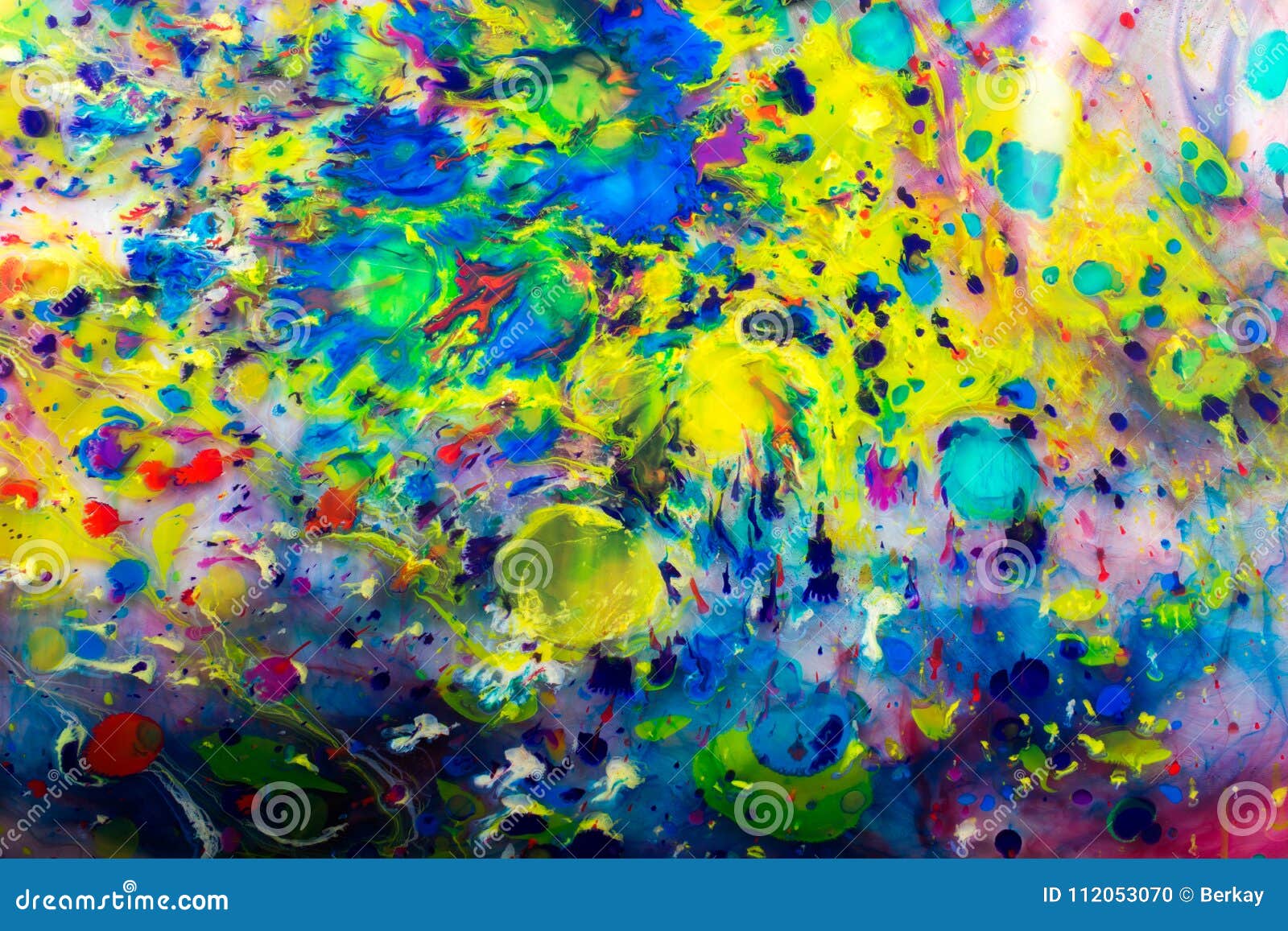 Abstract Paint Patterns on Colorful Background Stock Photo - Image of ...