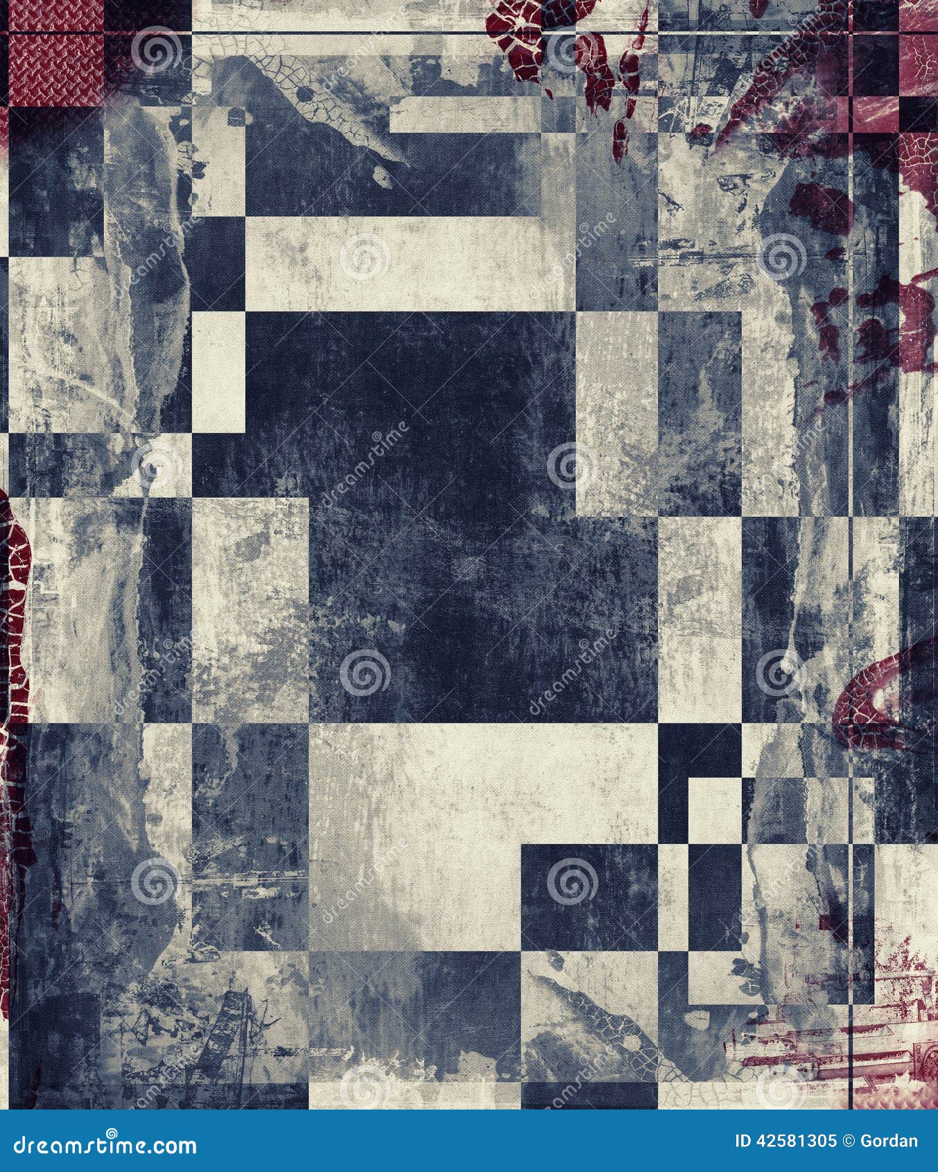 Grunge Abstract Textured Collage Stock Illustration - Illustration of ...