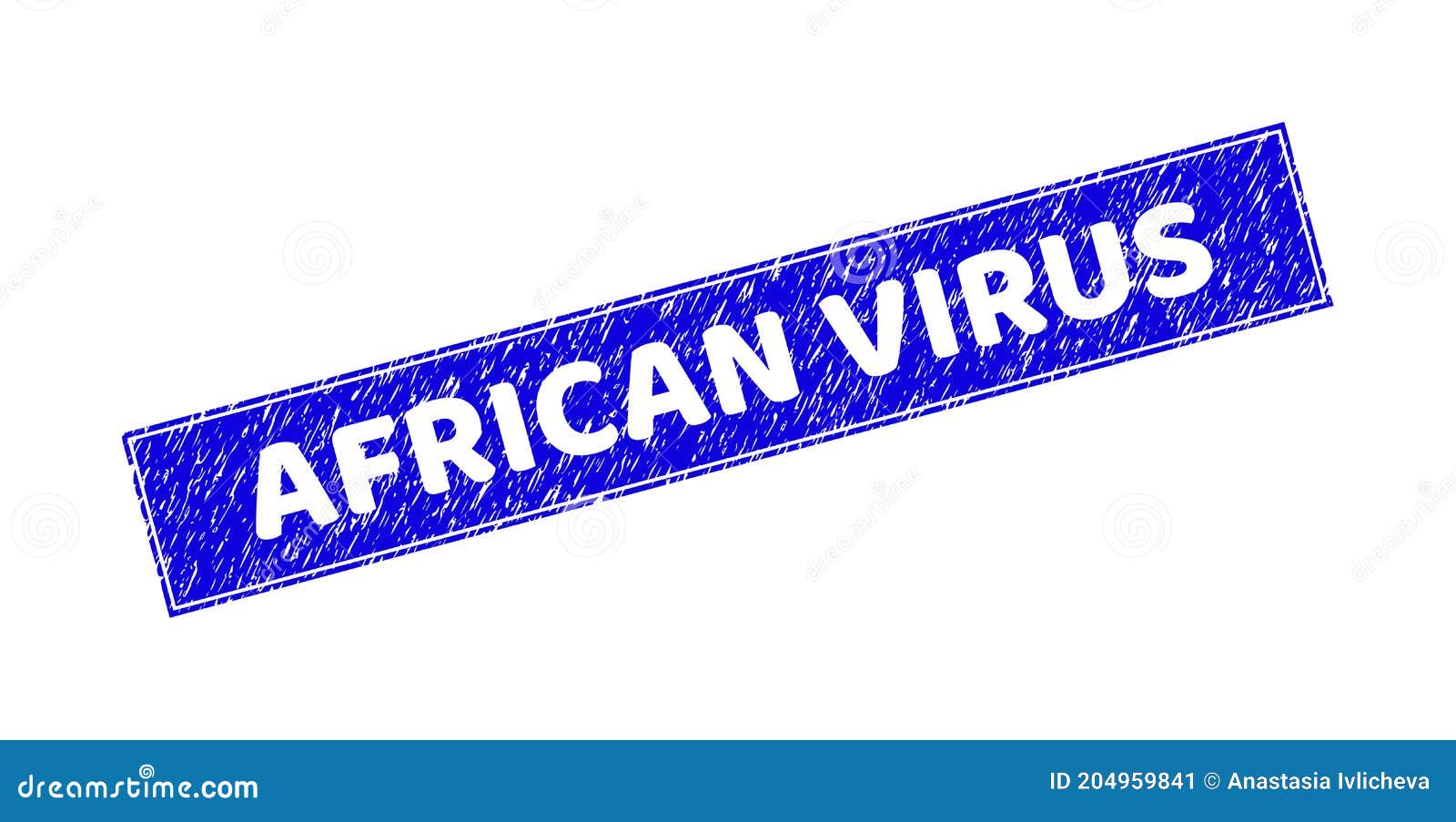 AFRICAN VIRUS Rosette And Rectangle Bicolor Stamp Seals With Corroded ...