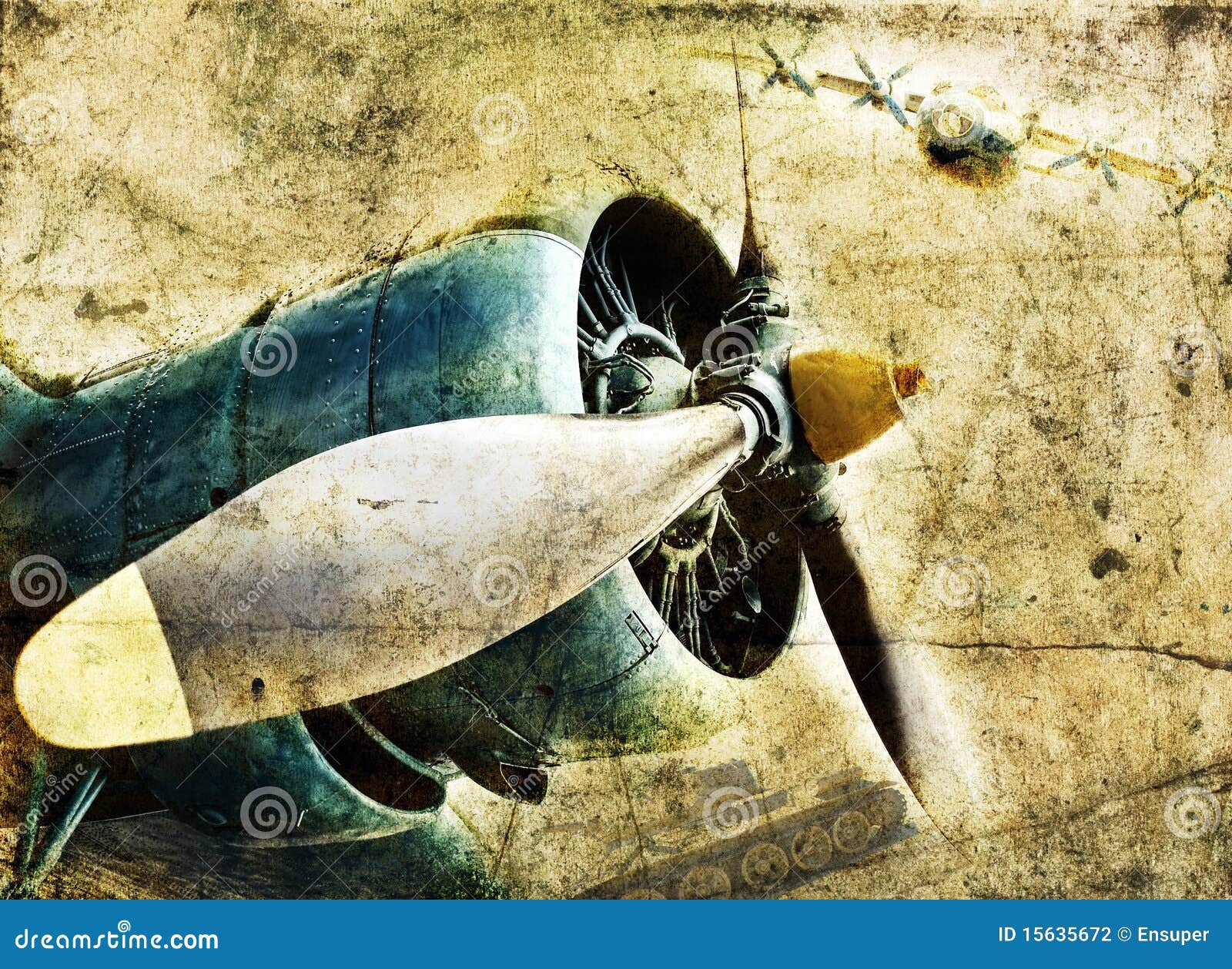 Aircraft Jet Engine With Shipping Container. 3d Rendering Royalty-Free ...