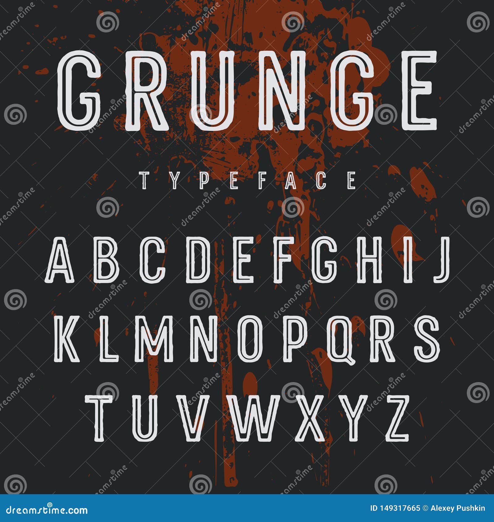 Grunge alphabet 007 stock vector. Illustration of collection - 149317665 Grunge alphabet 007 stock vector. Illustration of collection - 149317665