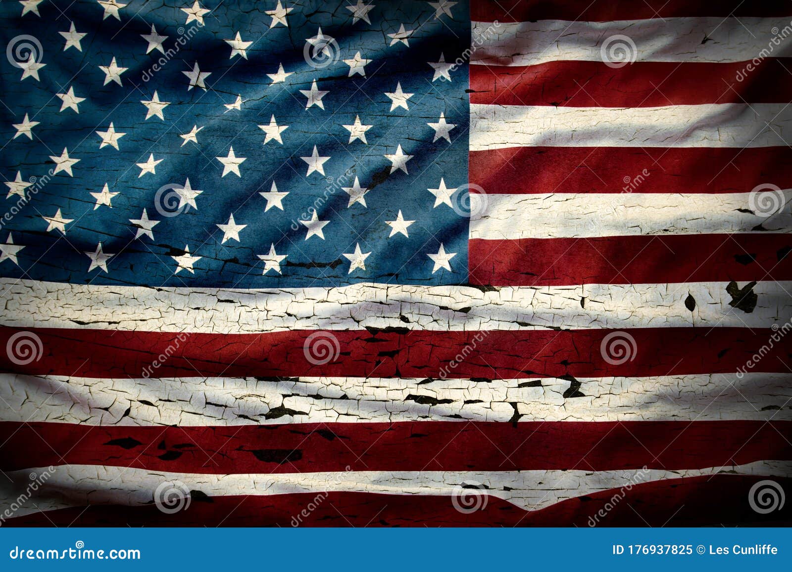Grunge American flag stock image. Image of abandoned - 176937825