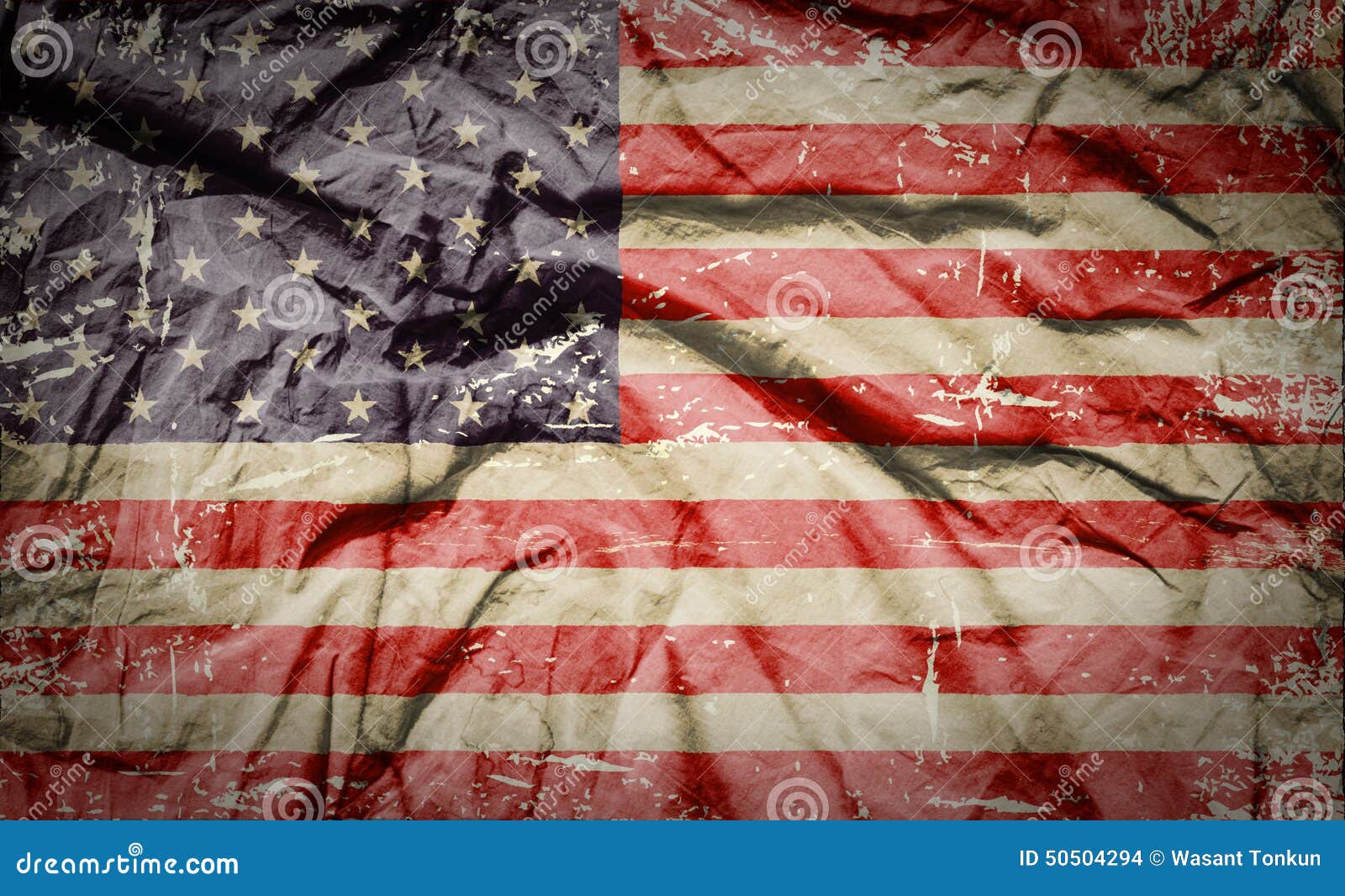 Grunge American flag stock photo. Image of country, national - 50504294