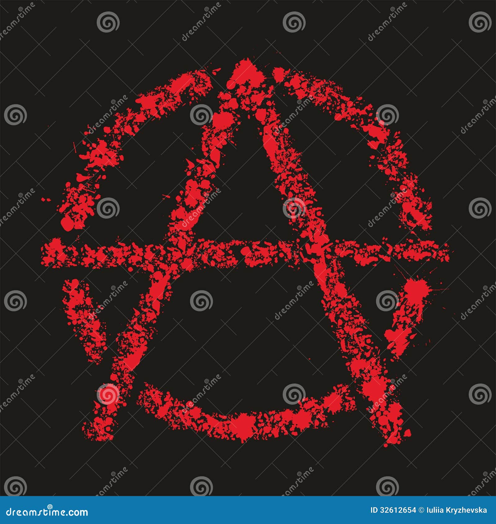 Anarchy Symbol. Letter A Symbol Vector Illustration | CartoonDealer.com ...