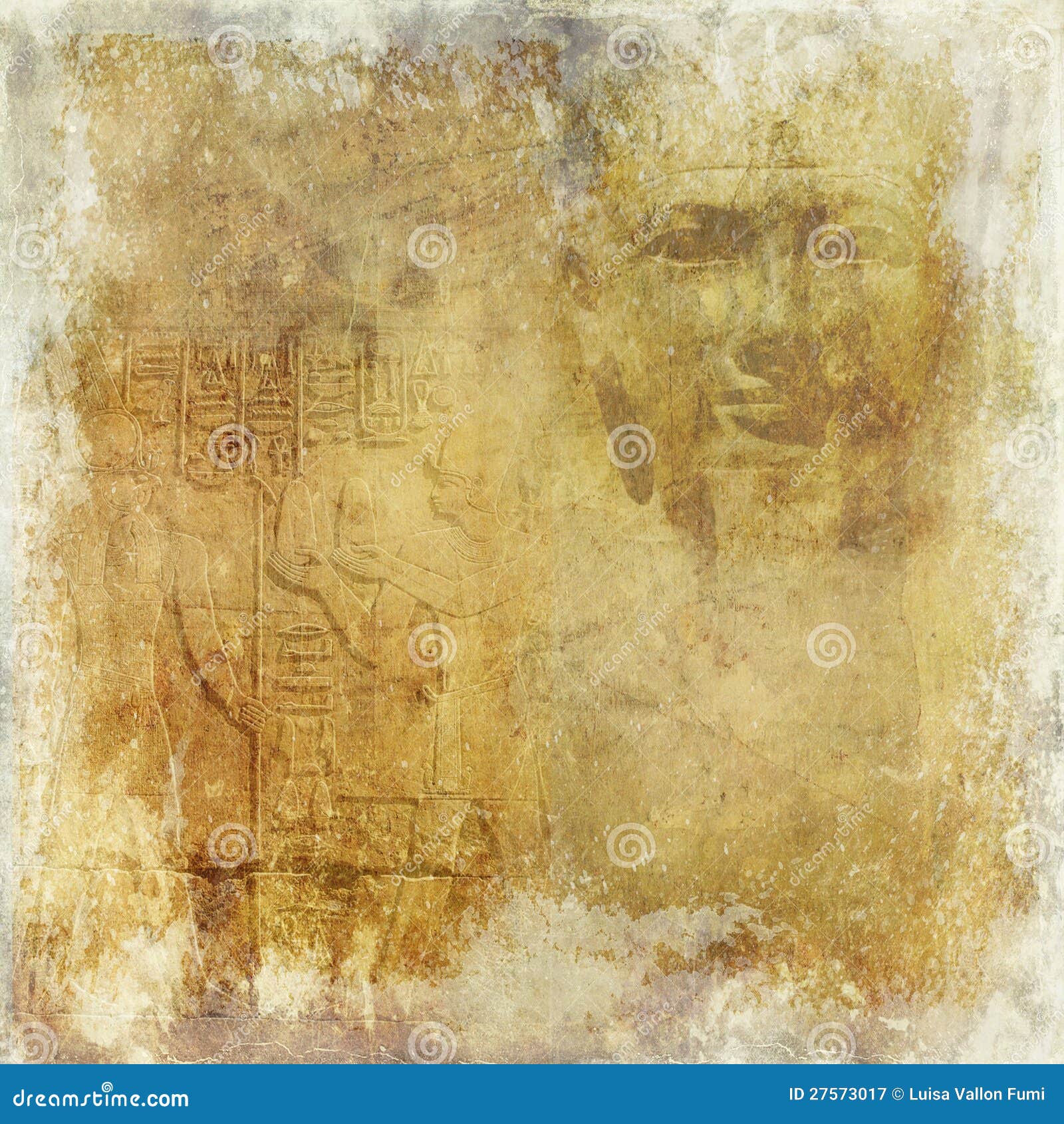 Grunge Antique Egypt Background Stock Illustration - Illustration of ...