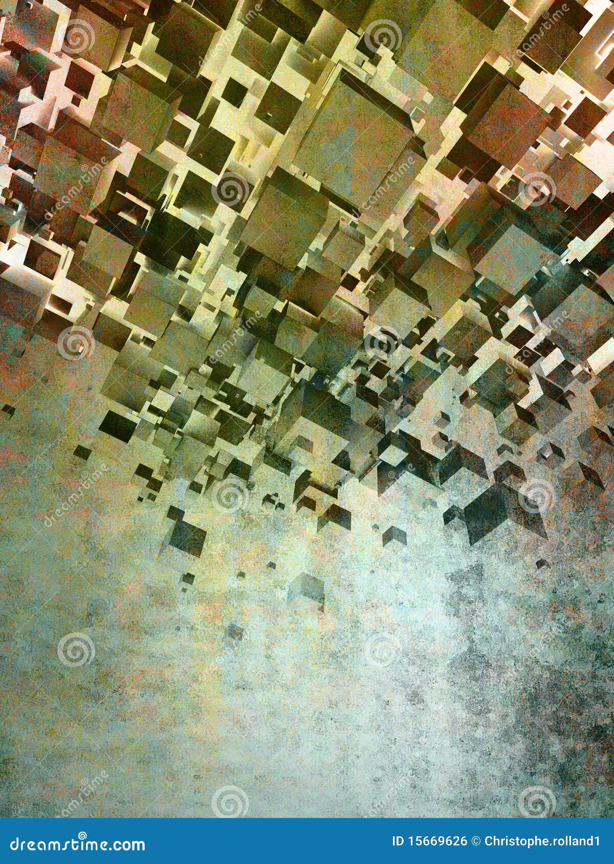 Grunge Architectural Design Stock Illustration - Illustration of color ...