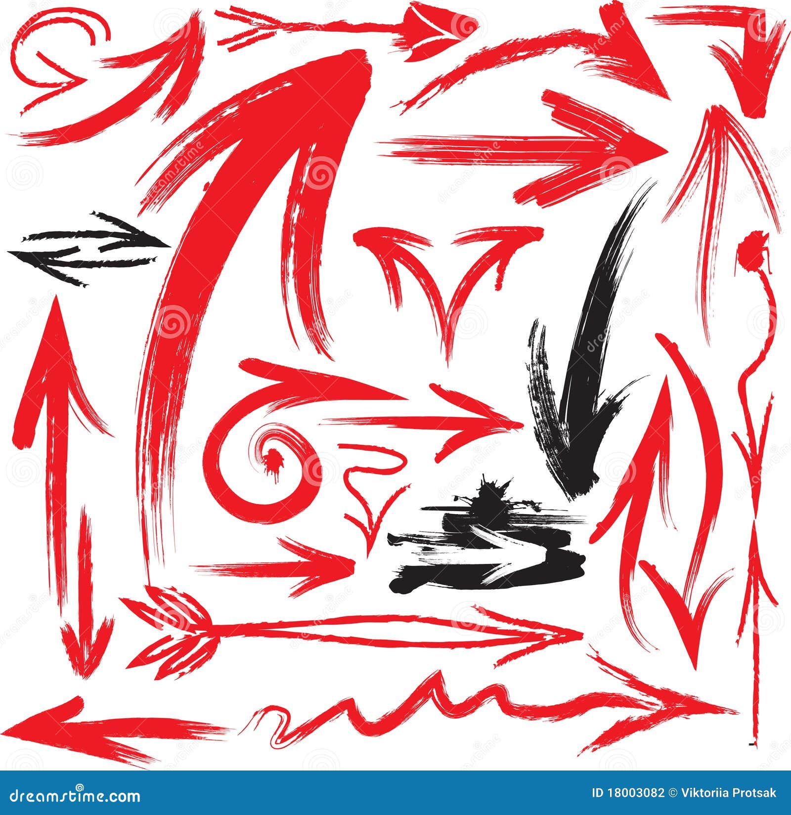 Grunge arrows stock vector. Illustration of marker, left - 18003082