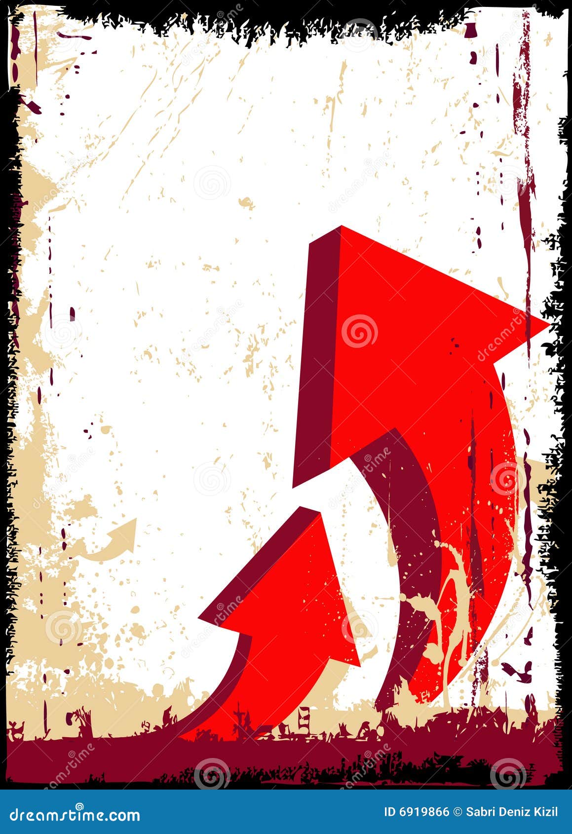 Grunge arrows vector stock vector. Illustration of report - 6919866