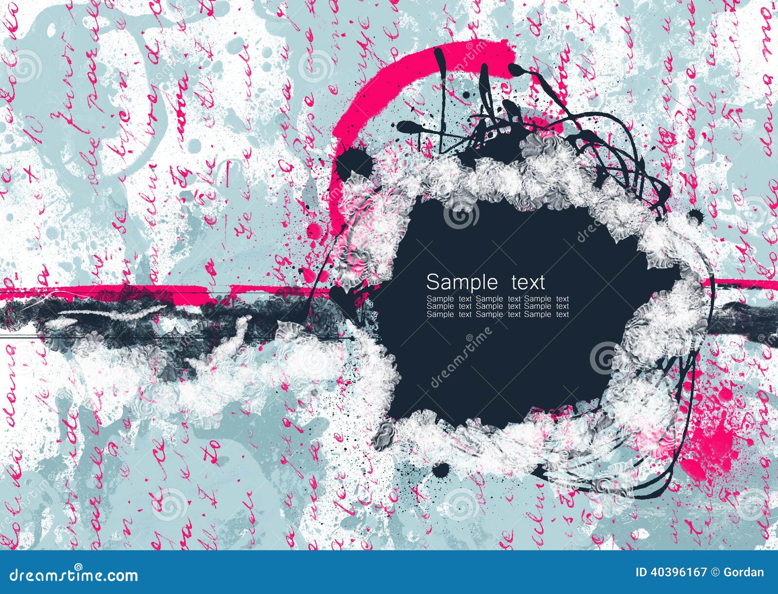 Grunge Art Textured Abstract Digital Background Stock Illustration ...