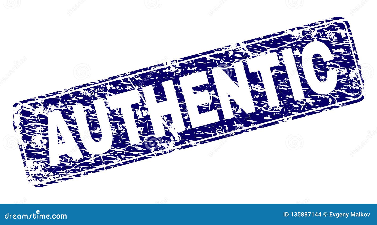 Grunge AUTHENTIC Framed Rounded Rectangle Stamp Stock Vector ...