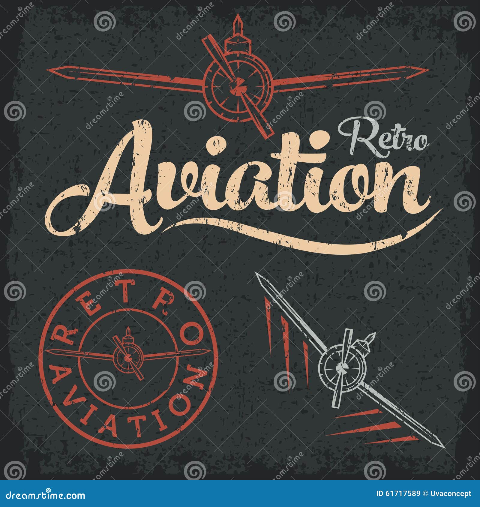 Grunge aviation label stock vector. Illustration of silhouette - 61717589