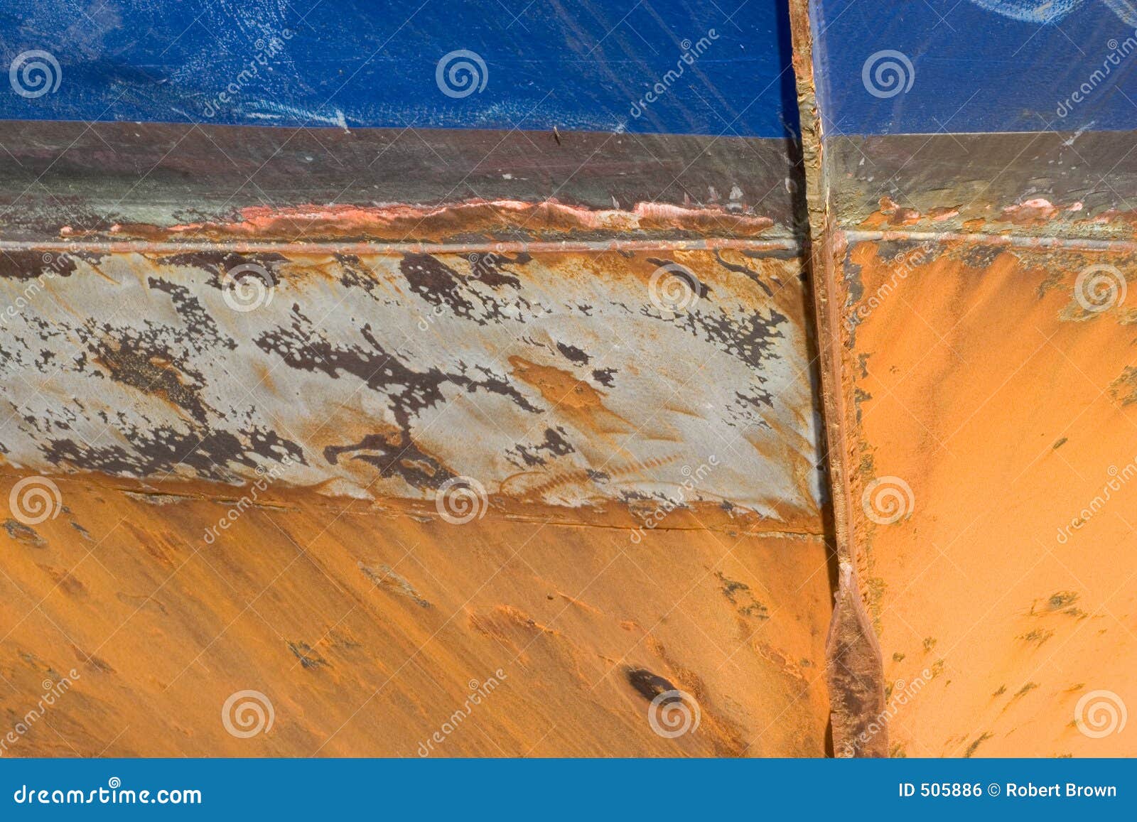 Grunge Background 27: Rusted Ship S Hull Stock Photo - Image of blue ...